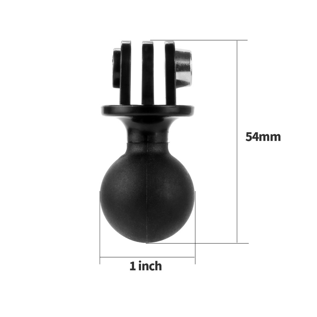 Jual 2.5cm/1Inch 360degree Rotation Ball Head Camera Tripod Mount Base ...
