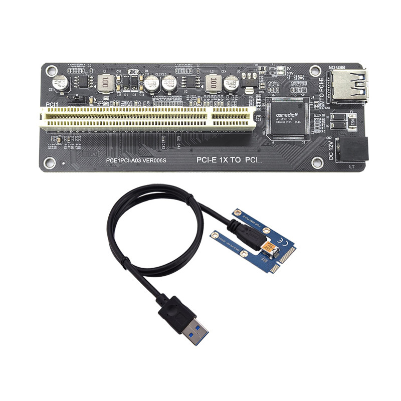 Jual PCI E/NVME/MINI PCIE TO PCI RISER CARD DUAL PCI HIGH EFFICIENCY ...