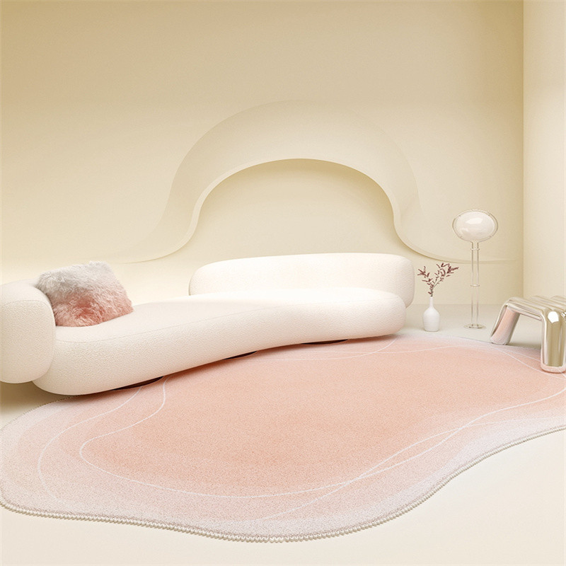 Jual Ins Irregular Bedroom Bay Window Soft Carpet Simple Cream Style ...