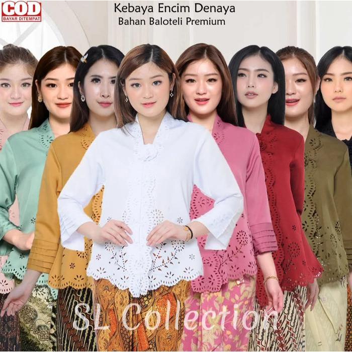 Jual SL Collection - Atasan Kebaya Encim Modern Elegan Mewah Denaya ...