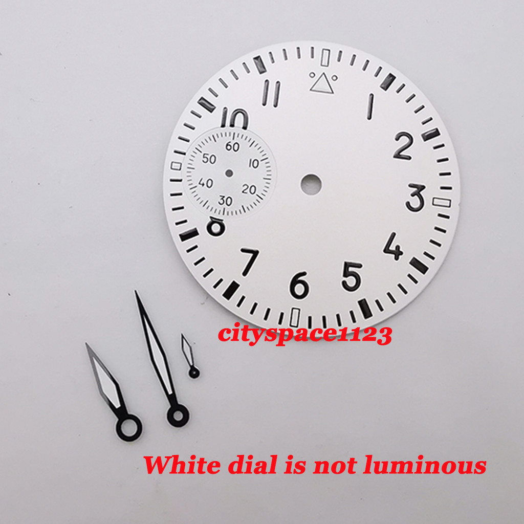 Jual 37mm Sterile Luminous Watch Dial Hands Fit ETA 6497,Seagull ST36 ...