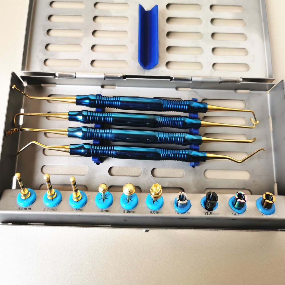 Jual 1 Whole Set Advanced Sinus Kit Dental Implant Drills Stoppers Sinus Lifting Elevation Hand ...