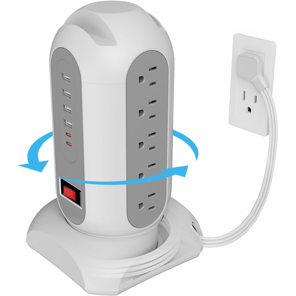 Jual Us Plug Power Strip 15 Ac Outlets 1.65m Extension Cord Multitap ...