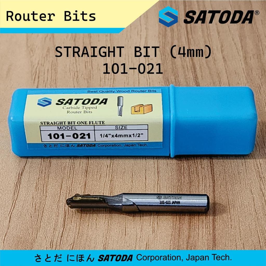 Jual MATA PROFIL SATODA Router Bit Straight Bit 1/4 Inch x 4 mm (One ...