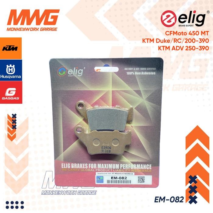 Jual Elig Sport Rear Brake Pad Kampas Rem Belakang Cfmoto 450 Mt, Ktm ...