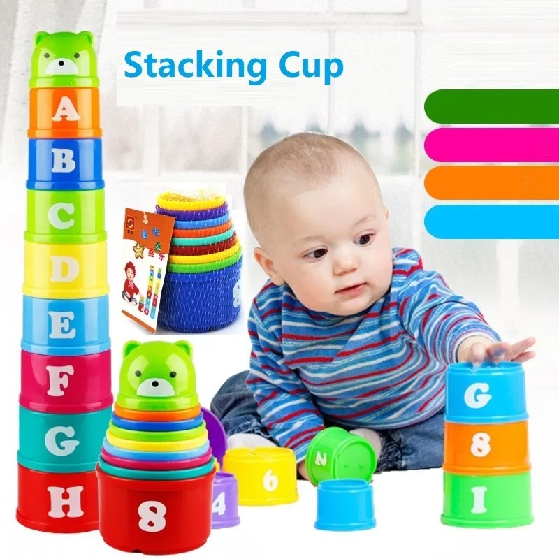 Jual Stacking Game Cup Children Board Game Hand Speed Competition Fold ...