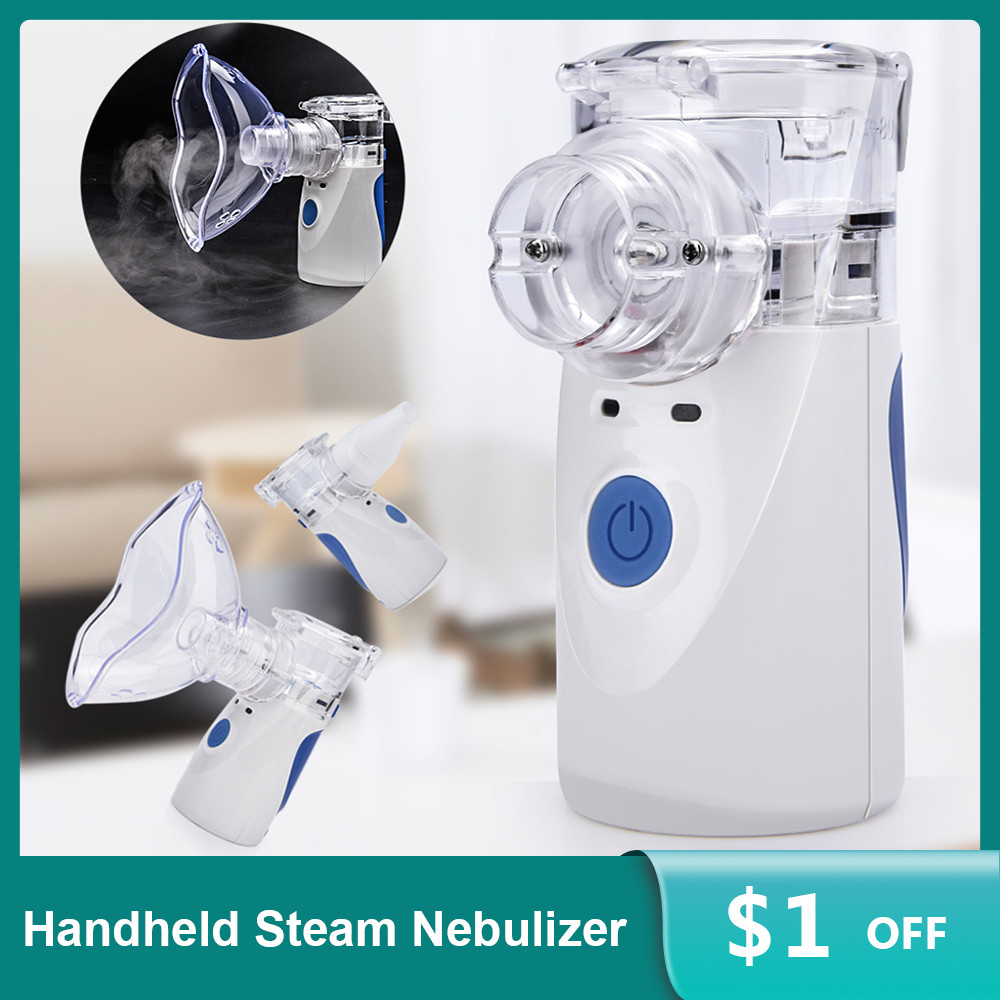 Jual Mini Mesh Nebulizer Handheld Medical Steam Asthma Inhaler Atomizer ...