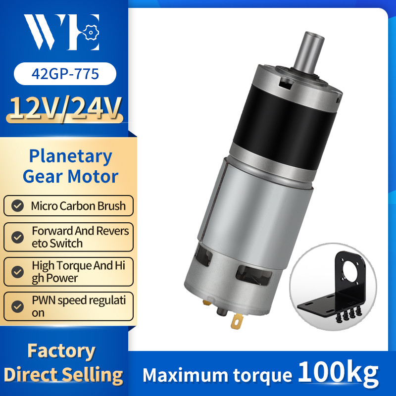 Jual 42GP-775 Metal Planetary Geared DC Geared Motor DC: | Shopee Indonesia
