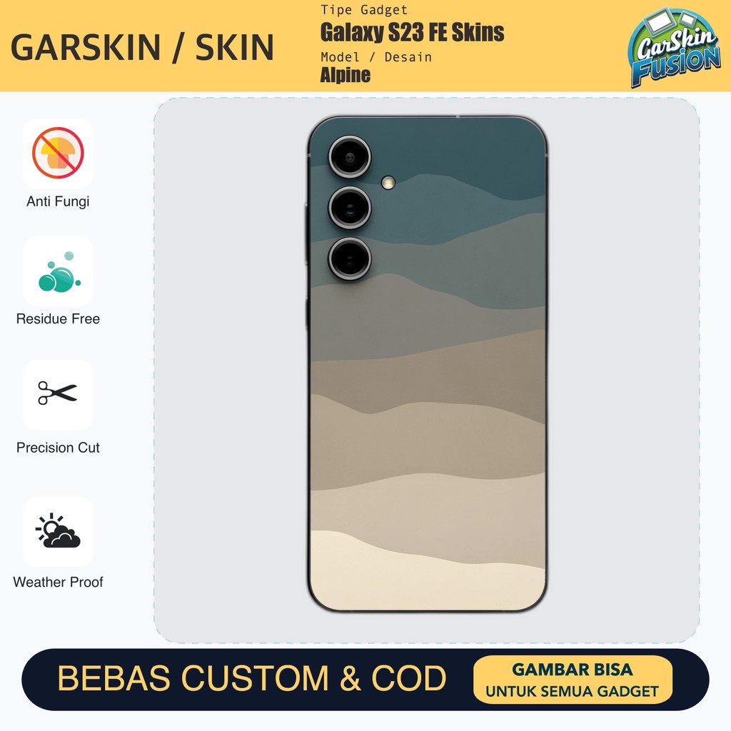 Jual Skin Vinyl Galaxy S23 FE Alpine Anti Scratch Protector Case | by ...
