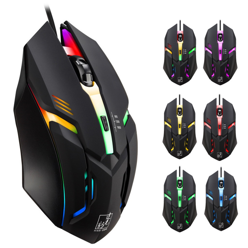 Jual Mouse Gaming Kabe Usb Led Rgb Rainbow | Shopee Indonesia