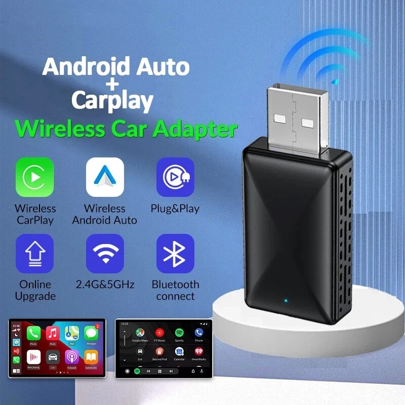Jual Wired To Wireless CarPlay Android Auto 2 in 1 TV Box YouTube ...