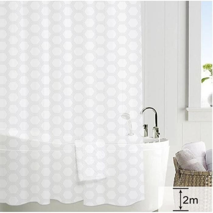 Jual Tirai Pembatas Kamar Mandi - Hordeng Gordyn Plastik Pvc Anti Air ...