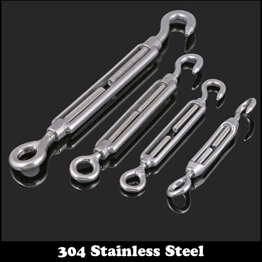 Jual M4 M5 M6 M8 304 Stainless Steel Chain Ratchet Tie Fasten Tighten ...
