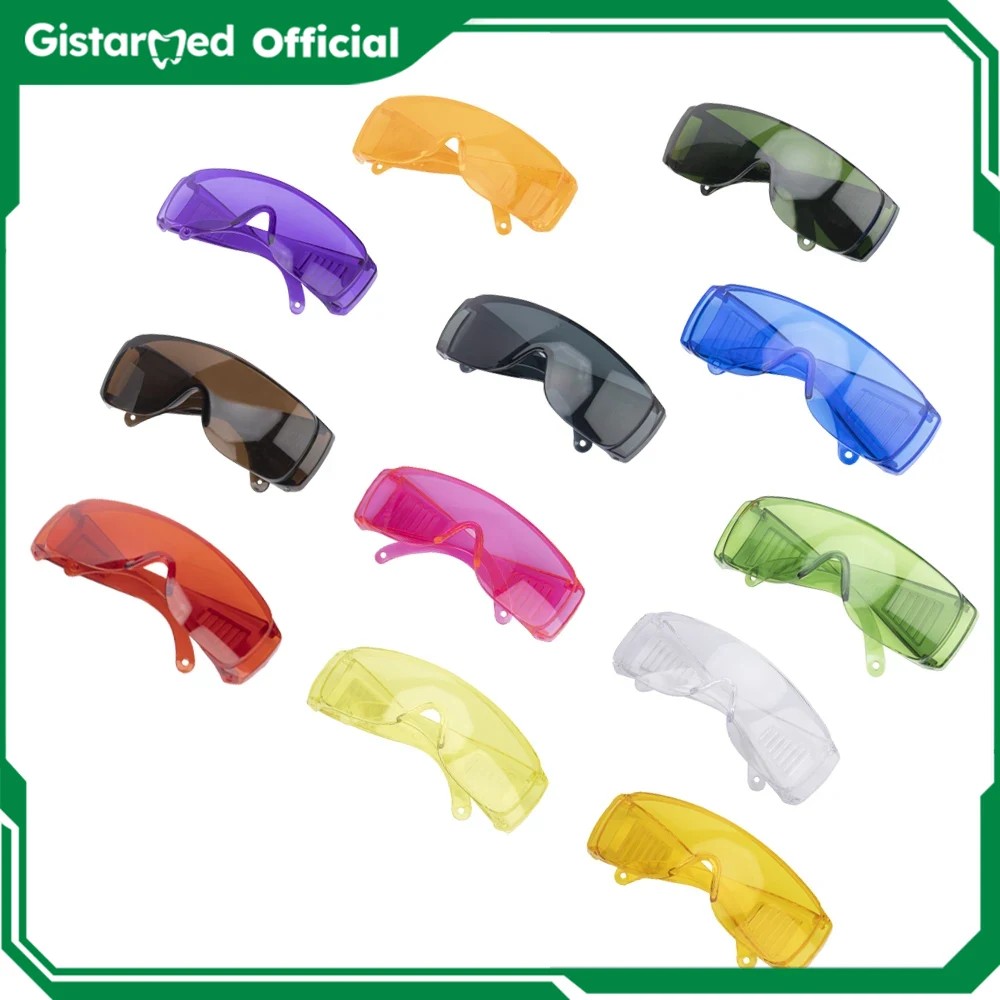 Jual Dental Goggles Eye Protection Light Cure Goggles For Dental Lab ...