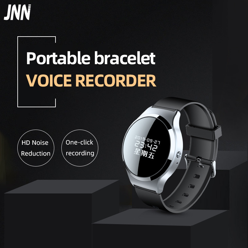 Jual Digital Watch Voice Recorder with OLED Secret Recording Device MP3 ...