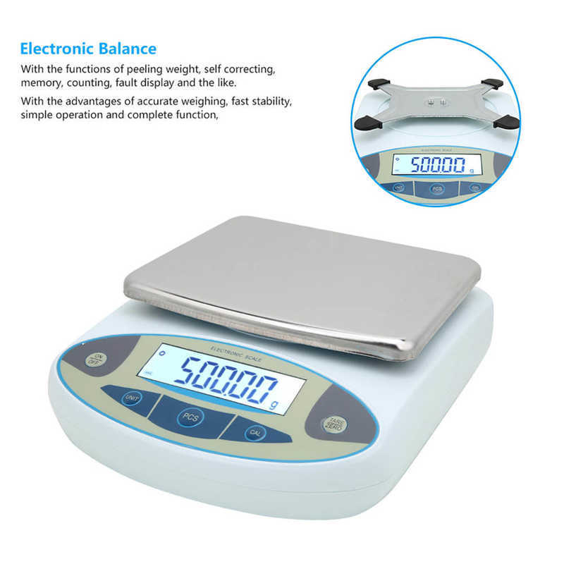 Jual 5000g 0.01g Digital Scale Lab Weighing Electronic Balance Jewelry ...