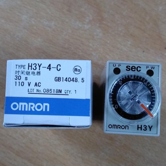 Jual Timer Relay H3Y 4 C 30s 110V AC H3Y4 30 sec detik Omron original ...