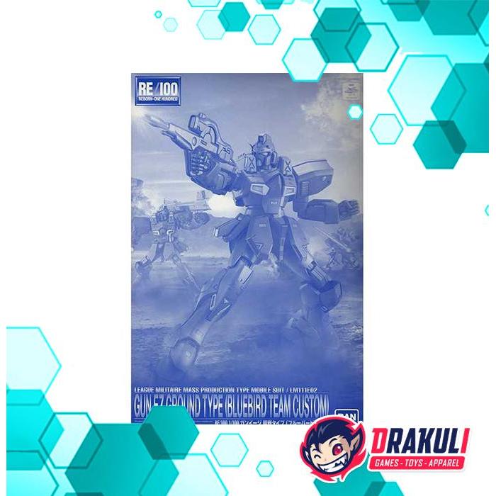 Jual BANDAI Plamo RE/100 Gundam Gun Ez Ground Type (Bluebird Team ...