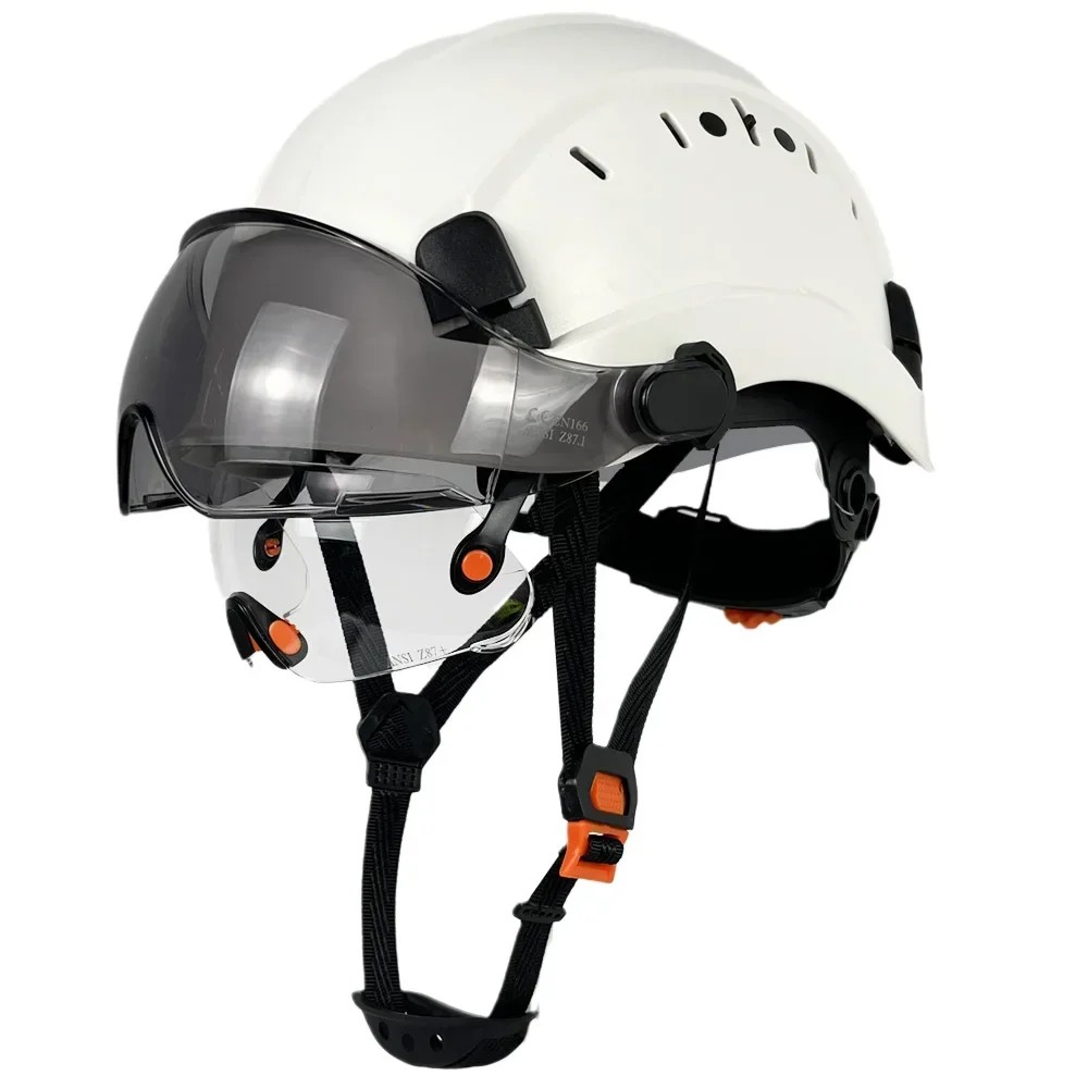Jual New Construction Safety Helmet With Built In Visor For Engineer Ce ...