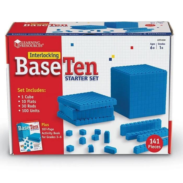 Jual Learning Resources Interlocking Base Ten Starter Set Hands-On Math ...