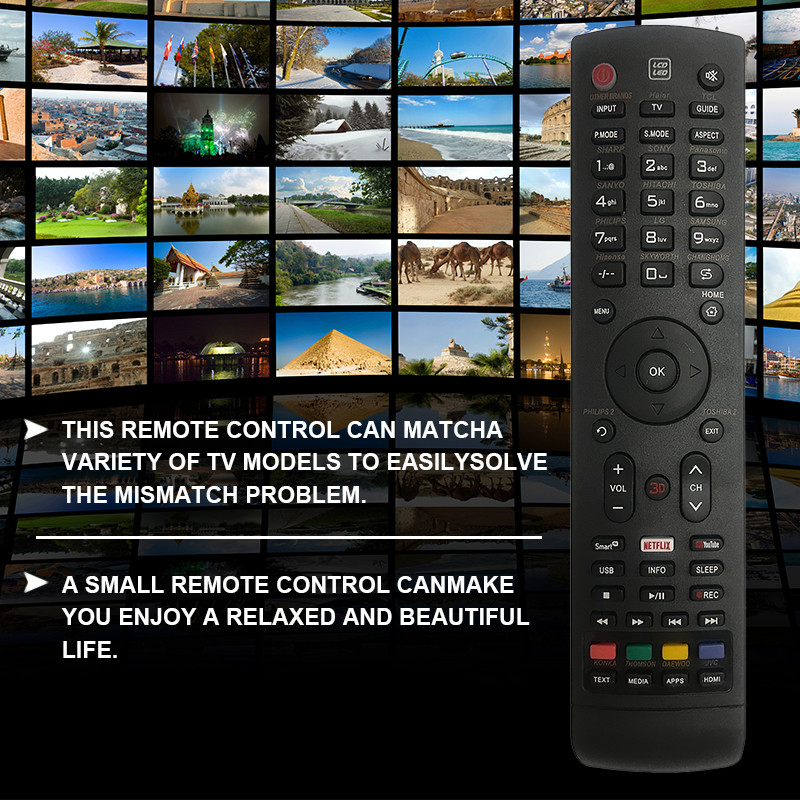 Jual Universal Crc1316V Led Tv Remote Control For Master-G Nex Nisato ...