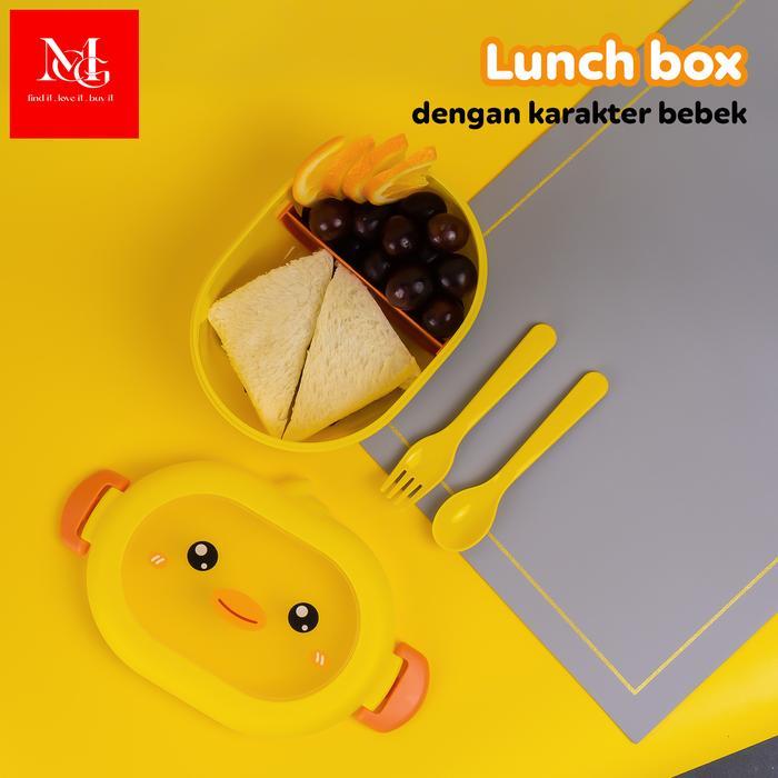 Jual McG - Smile Lunch Box With Spoon & Fork / Tempat Makan Motif ...