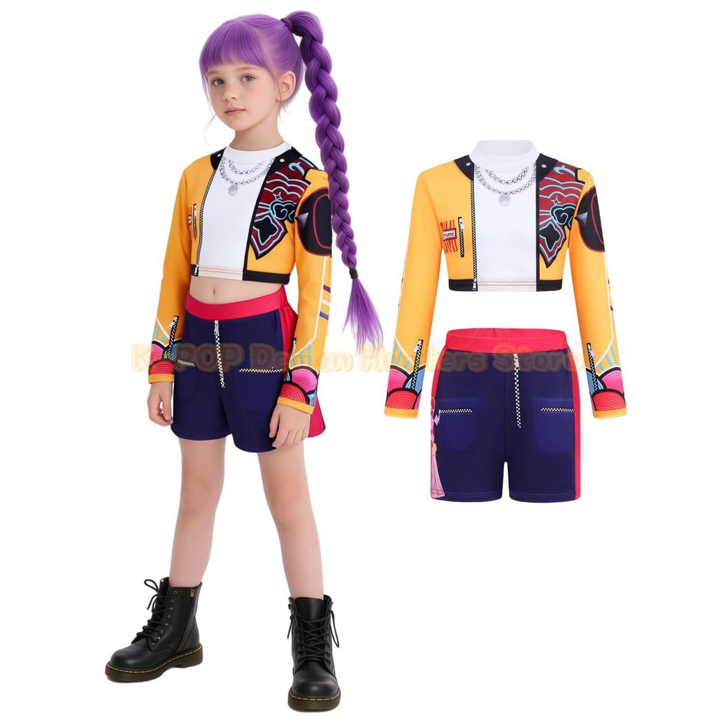Jual Demon Hunter Costume Kids Girls Hunters Cosplay 3-12Years Pop ...