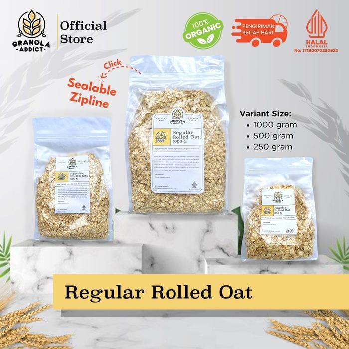 Jual Granola Addict - Rolled Oat / Gandum Utuh / Gandum Kasar All Var ...
