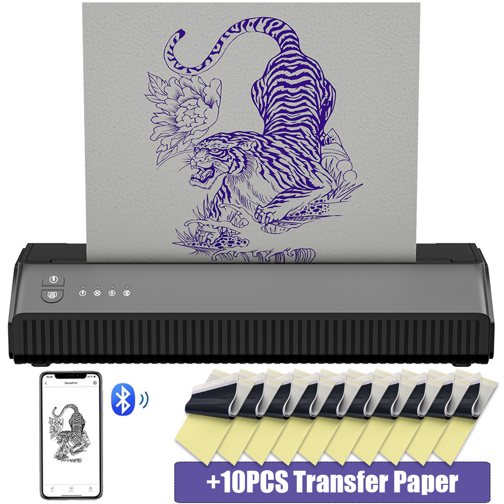 Jual PROMO Tattoo Stencil Transfer Printer Machine Portable Wireless ...