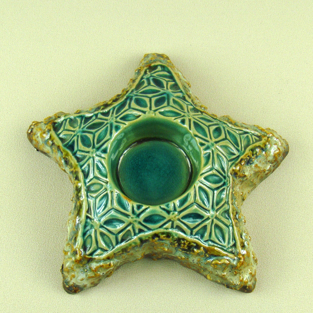 Jual Porcelain Sea Star Model Tea Light Holder Ornamental Ceramics ...