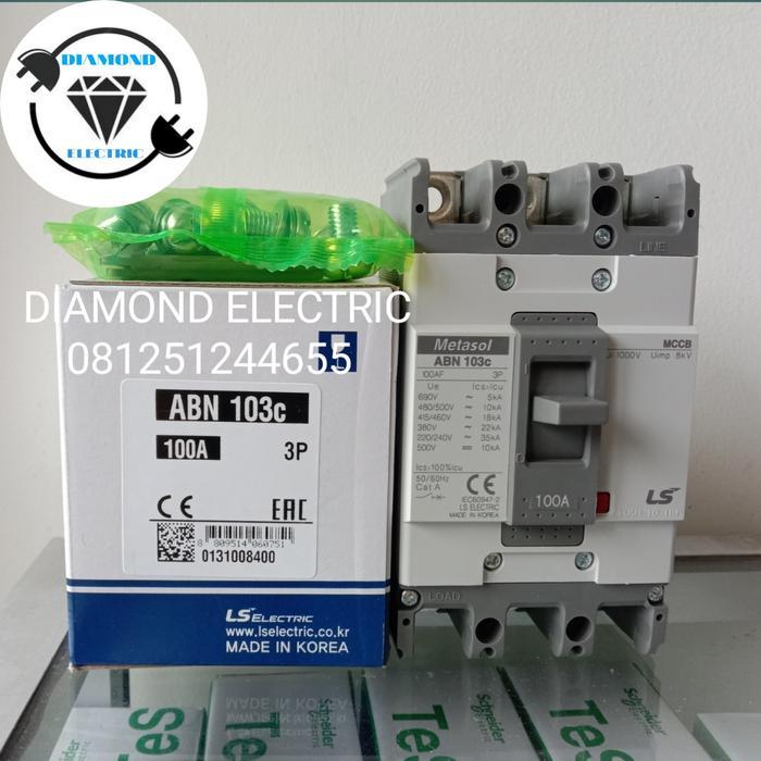 Jual Ls Mccb Breaker Abn-103C 3P 20A 30A 40A 50A 75A 100A / Abn 103C Ls ...