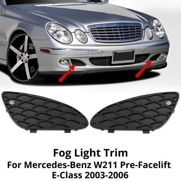 Jual Fog Trim Mercy W211 Pre-Facelift Cover Lampu Kabut Bracket Grill ...