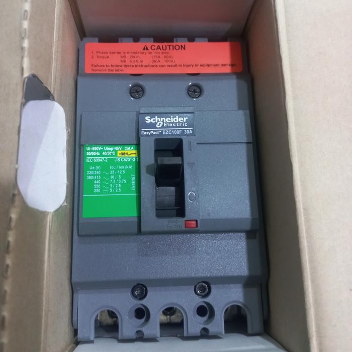 Jual Mccb 3p 30a schneider type Ezc100f3030 | Shopee Indonesia