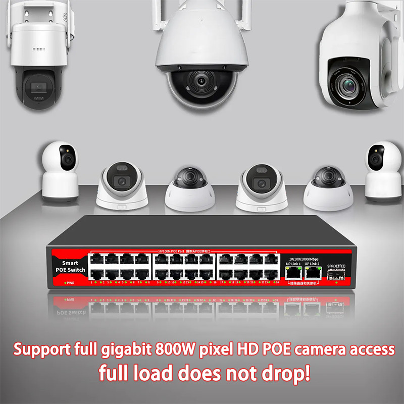 Jual Poe Switch 4/6/8/16/24 Port, Act Poe For Ip Cas, Wireless Ap ...