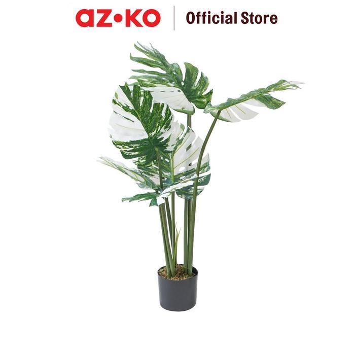 Jual ARTHOME 90 CM TANAMAN ARTIFISIAL MONSTERA - PUTIH | Shopee Indonesia