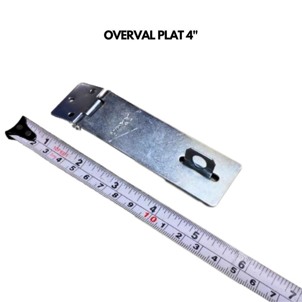 Jual LIE1301 - Overpal Plat Silver Putih Tebal 4" Inch ( 10cm ...