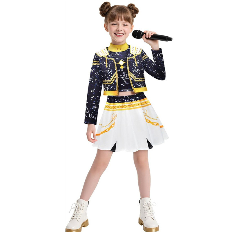 Jual Girls Zoey Cosplay Costume Kids Fancy Party K-Pop Demon Hunters ...