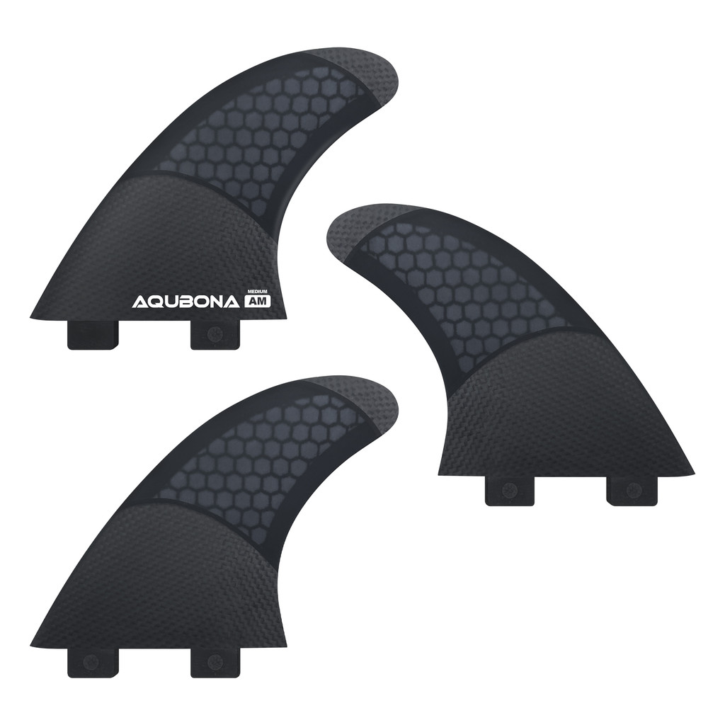 Jual AQUBONA 3 Pcs Surf Fin Half Carbon+Honeycomb F1 G5/G7 Twin Tab Fin ...