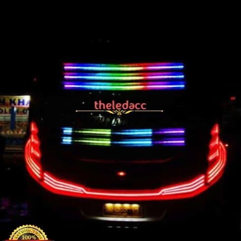 Jual LAMPU VARIASI BUS MALAM 2 BARIS RGB FLOWING BANYAK MODE 1.5M 24V ...