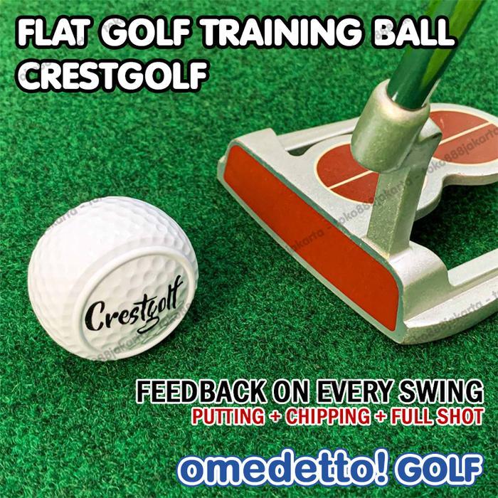 Jual FLAT GOLF TRAINING BALL CRESTGOLF THE PILL LATIHAN PUTTING CREST ...