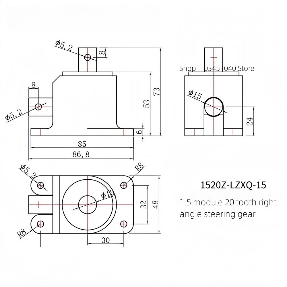 Jual Right Angle Steering Gear Hard Tooth Surface Gearbox 90 Degree ...