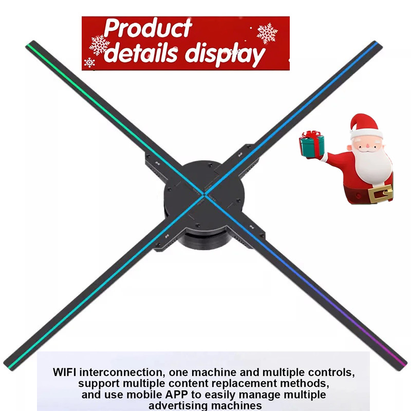 Jual TERBAIK Holographic 3d projetor rotary imaging fan screen LED ...