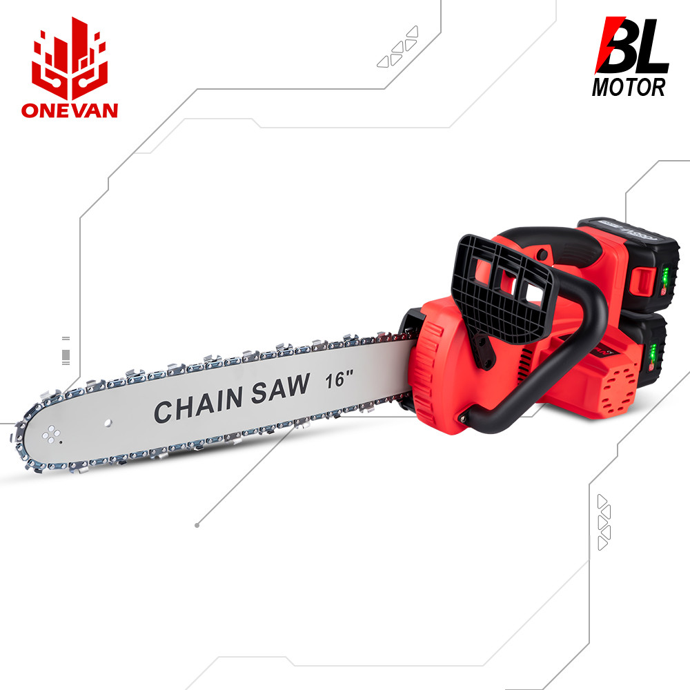 Jual NEW ONEVAN 7980W 16 inch Cordless Electric Saw Chainsaw Brushless ...