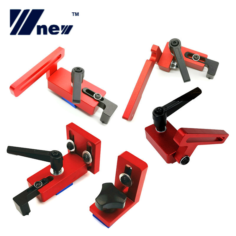Jual NEW Woodworking T Slot Stopper Miter Gauge Fence Connector Alloy ...