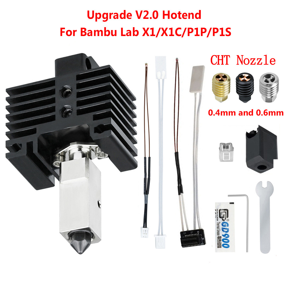 Jual PROMO Upgrade V2.0 Hotend untuk Bambu Lab X1 X1C P1P P1S Bambu ...