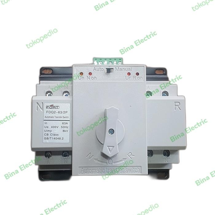 Jual Automatic Change Over Switch COS FDQ2-63/2 2P 63A FORT COS 2P 63A ...