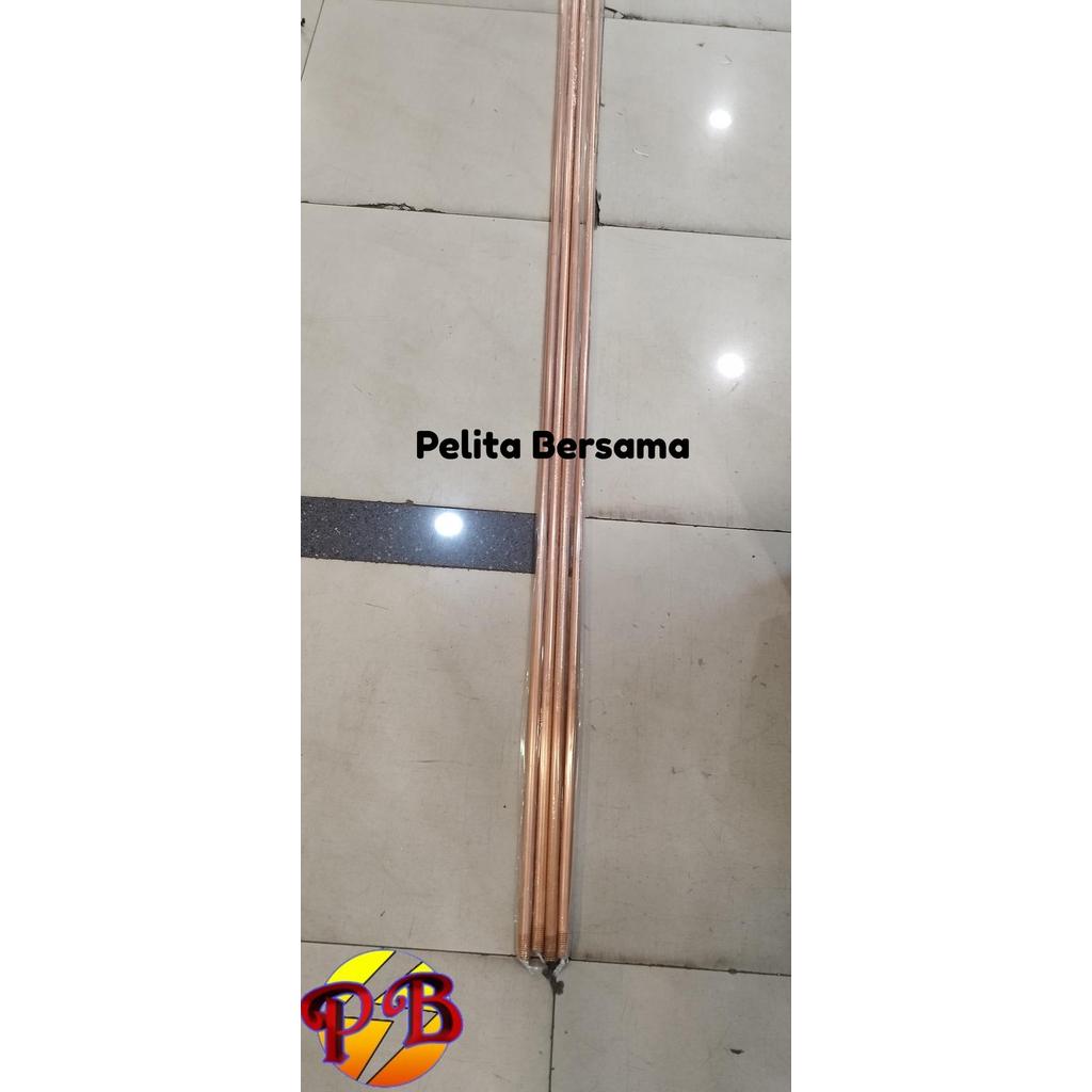 Jual Grounding Rod / Copper Bonded 5/8 X 2 Meter / Besi Sepuh Tembaga ...