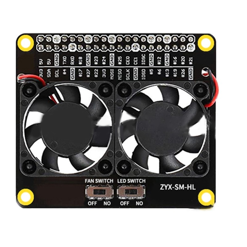 Jual BELI SEKARANG Raspberry Pi 4B Dual Fan Raspberry Pi 4B Heatsink ...