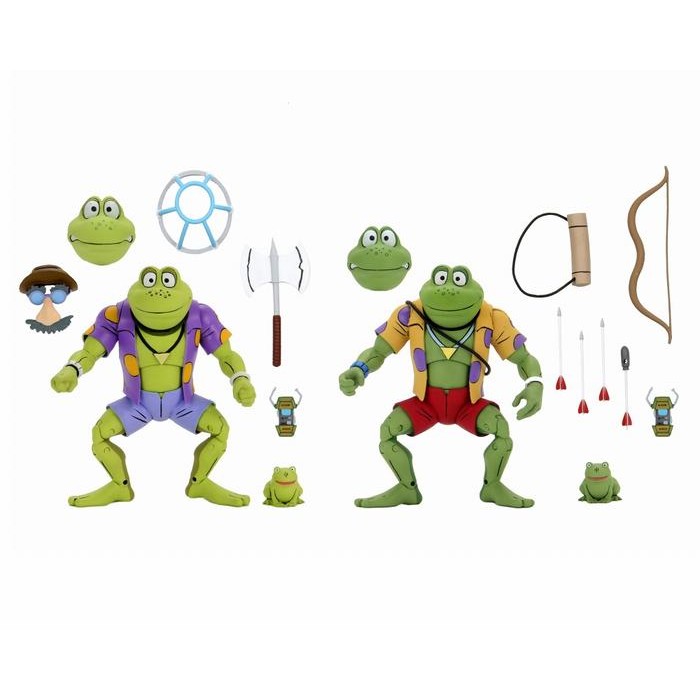 Jual Neca Tmnt Cartoon - Rasputin The Mad And Genghis The Frog | Shopee ...