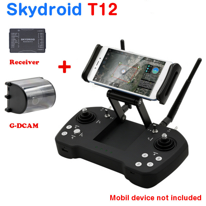 Jual Skydroid T12 2.4GHz 12CH Remote Control With R12 Receiver/Mini ...